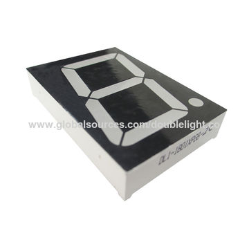 China1.8 inch single digit 7 segment display black Pure Green 1 digit ...