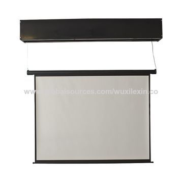 China Twice Lifting Motorized Projection Screen on Global Sources,Twice ...