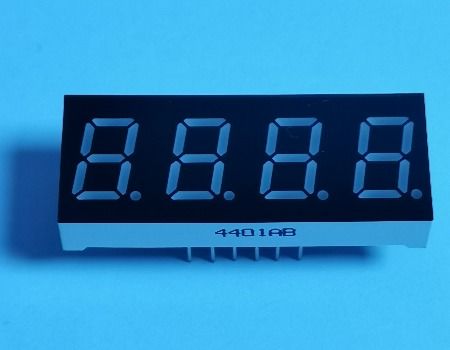 Blue 0.40-inch Four digit 7-Segments LED Display, led display Outdoor ...