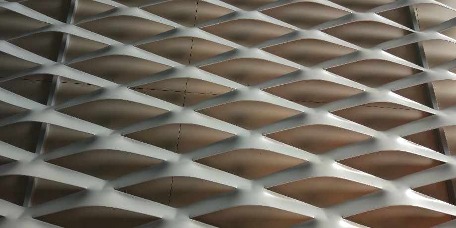 China Powder Coated Aluminum Expanded Metal Aluminum Expansion Fence on ...