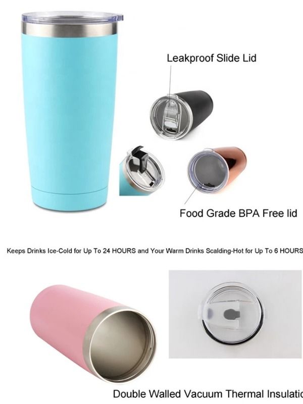 20oz Double Wall Insulated Stainless Steel Tumbler With Wood Grain