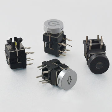 China Honyone Tact Switch, Illuminated Right Angle Pin, Round Cap, SPST ...
