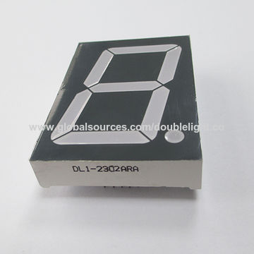 China 2.3 inch 7 segment red led display common anode super bright red ...