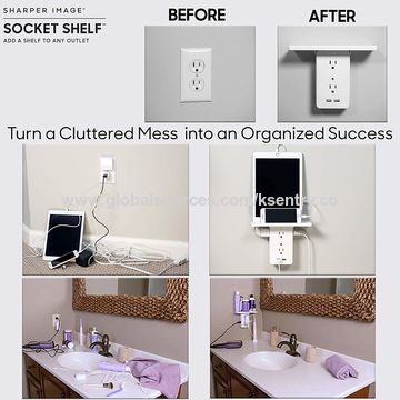 China Wall Outlet Shelf Holder Charging Socket Power Perch Organizer on ...