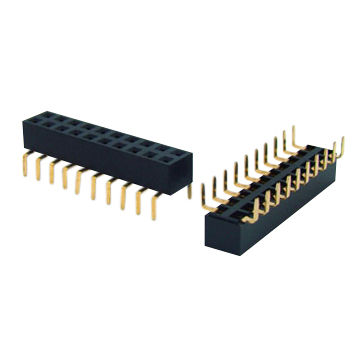 Buy Wholesale China 2.54mm Female Headers With Dual Row, Bottom Entry ...