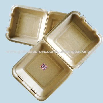 China Green Expanded Corn Starch Biodegradable Food Packaging Container ...