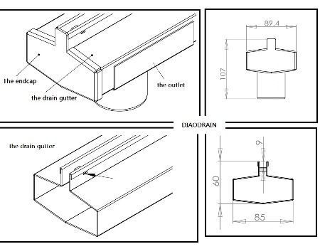 Stainless slim slot channel drain for public plaza drainage | Global ...