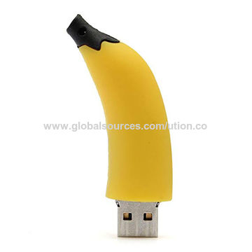 China High speed fruit shape usb flash drive PVC banana usb flash disk ...