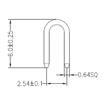 China 2.54-pin Header - Without Insulator - U Type - No.T1164-U-DIP on ...