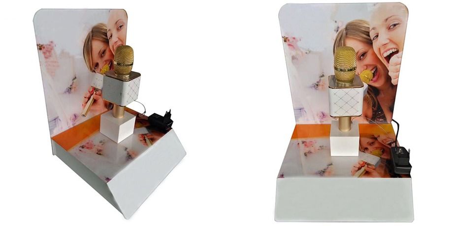China Popular Countertop Acrylic Point Of Purchase Player Microphone ...