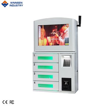 China 4 bay wall mounted cell phone charging station for event on ...