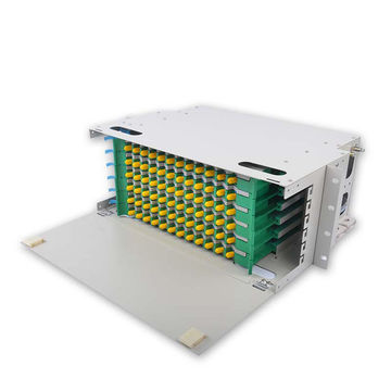 China Rackmount ODF 72-port fiber optic distribution frame with ST ...