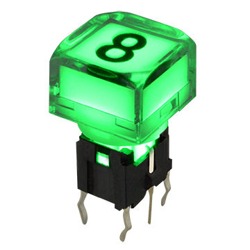 China Honyone design patent transparent cap illuminated tact switch ...