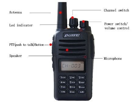 China Px waterproof IP67 fishing radio marine hunting radio uhf vhf ...