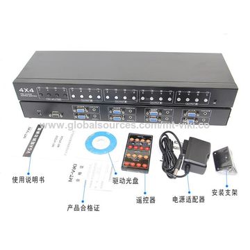 China MT-ViKI VGA matrix switch 4 in 4 out Engineer quality 3D 4K 4x4 ...