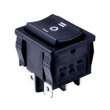 China Honyone 3-way rocker switch, black housing without illuminated 6 ...