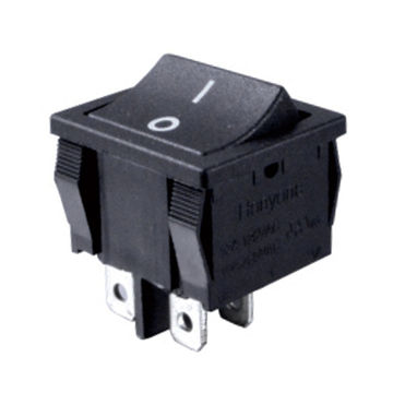 China Honyone 3-way rocker switch, black housing without illuminated 6 ...