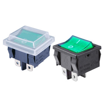 China Honyone 3-way rocker switch, black housing without illuminated 6 ...