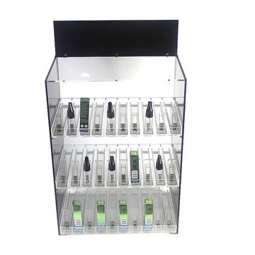 China Counter top Acrylic Cigarette Display Shelves With Pushers For ...