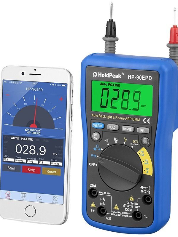 Scientific Measurement Auto Range Multimeter Mobile APP HP-90EPD ...