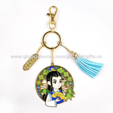 ChinaUnique Chinese characteristic charm keychain with tassel as museum ...