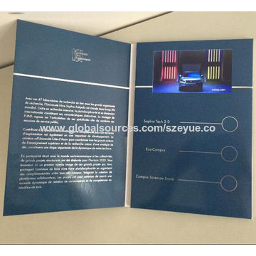 China LCD Video Brochure Card on Global Sources,Video brochures,LCD ...