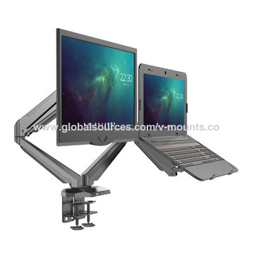 China Standing Mount Sit Stand Arm Workstation Gas Spring Laptop Mount ...