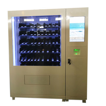 China Large touch screen egg fresh fruit vegetable salad vending ...