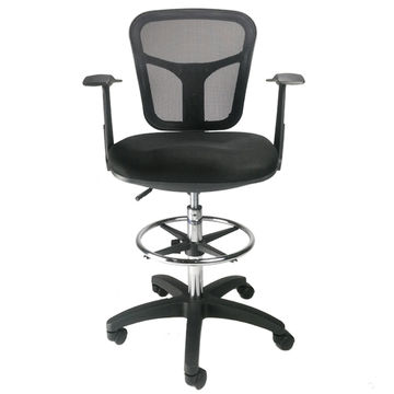 China Rotating high bar chair mesh chair High bar stool swivel chair ...