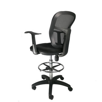 China Rotating high bar chair mesh chair High bar stool swivel chair ...