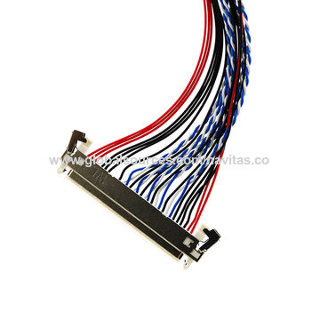 Taiwan JAE FIX 30 Pin with Latch 28 awg custom wire harness LVDS Cable ...