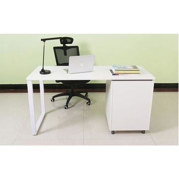 China MDF study desk with cabinet, white colors, used in living room on ...