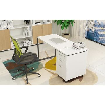 China MDF study desk with cabinet, white colors, used in living room on ...