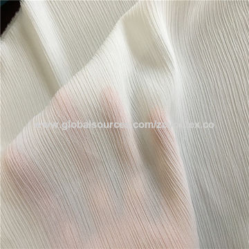 China Recycled polyester silk crinkle crepe chiffon fabric on Global ...