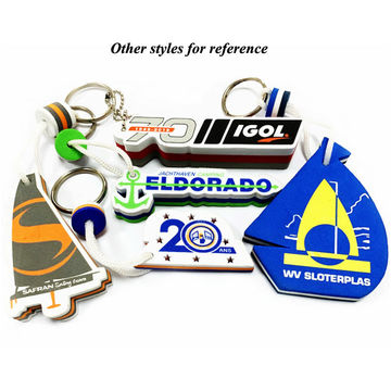 China Customized floating keychain with logo printing, promotional key ...
