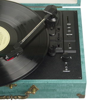 China CODI Classic suitcase vinyl turntable record player with ...