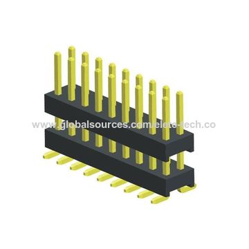 China Connector Header Through Hole 2 position, 2.54mm pressfit pin ...