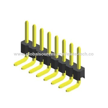 China Connector Header Through Hole 2 position, 2.54mm pressfit pin ...