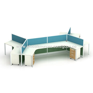 China High-quality employee office workstation with partition on Global ...