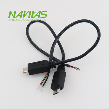 Taiwan Micro USB 5-pin Connector USB Braid Shield Wire Cable on Global ...