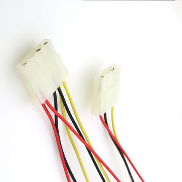 Taiwan 4pin AMP Tyco Power Connectors to Fork Terminal Wiring Harness ...