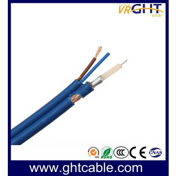 China Coaxial cable with power cableRG6+2C RG58/59+2C for CATV, CCTV or ...