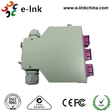 China DIN-Rail Fiber Optic Splice Box without Adapter on Global Sources ...