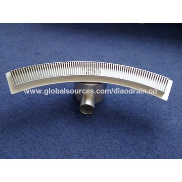 China The curved linear drain for the barrier free shower enclosure ...