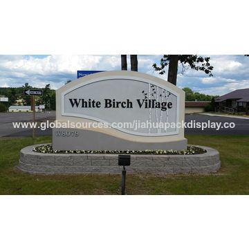 ChinaIconic outside architectural signage, church and company and ...