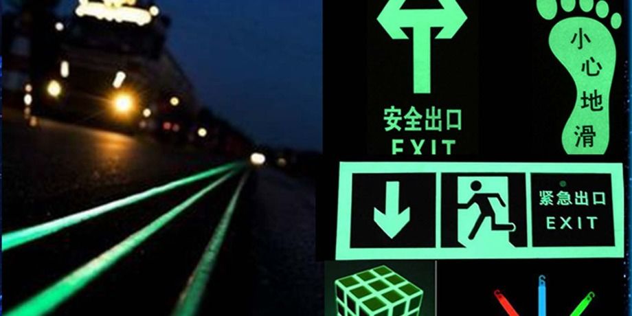 High luminous road marking paint glow in the dark 12hours per time, ent ...
