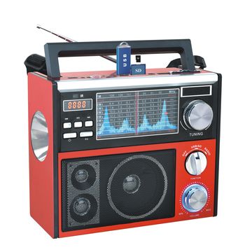 China Portable wireless 10 band world receiver with rechargeble battery ...