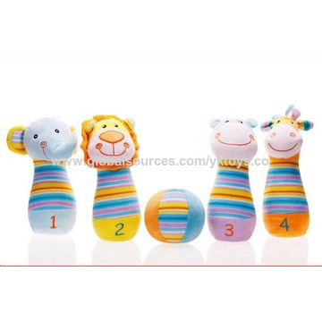 ChinaHigh quality plush animal bowling and ball sets for 0-3 years-old ...