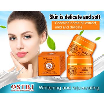 China Roushun Horse Oil Whitening And Lighting Cream Moisture Smooth ...
