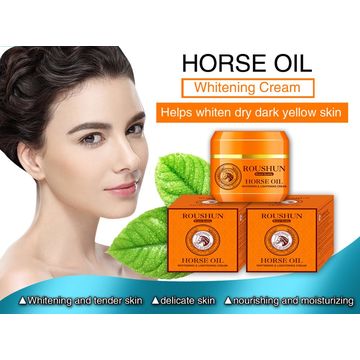 China Roushun Horse Oil Whitening And Lighting Cream Moisture Smooth ...